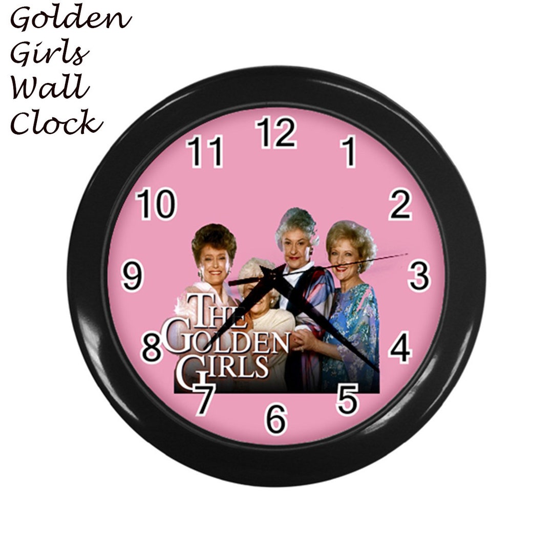 Golden Girls Wall Clock 80's, Retro, Wrist Watch, Sports, Sports Watch ...