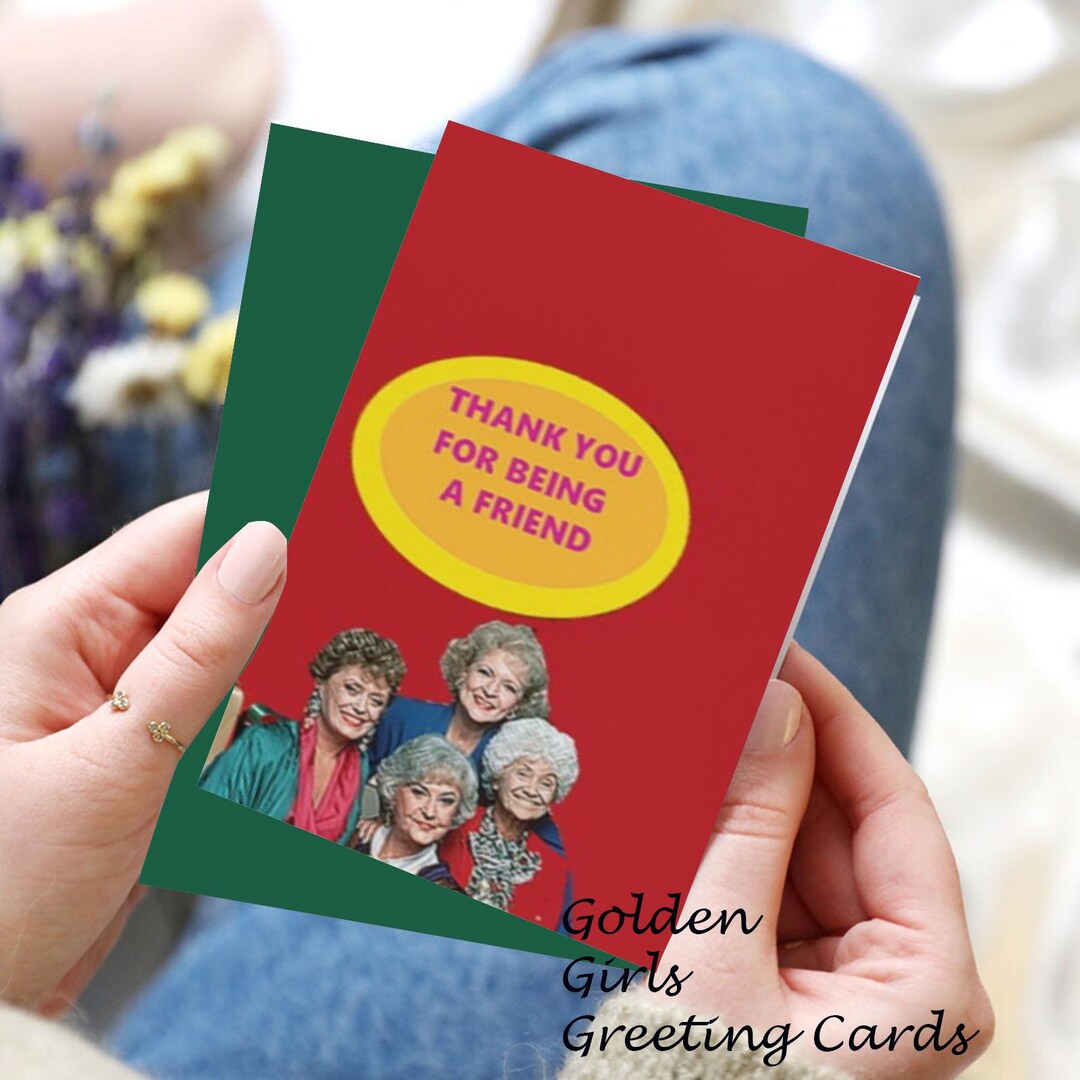 Golden Girls Greeting Cards, 8 Package, Golden Girls Cards, 80s, Tv ...