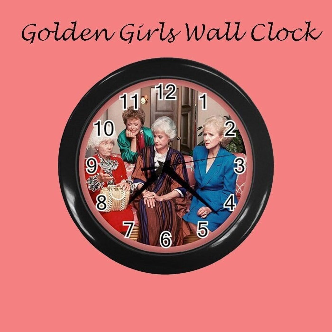 Golden Girls Wall Clock 80's, Retro, Wrist Watch, Sports, Sports Watch ...