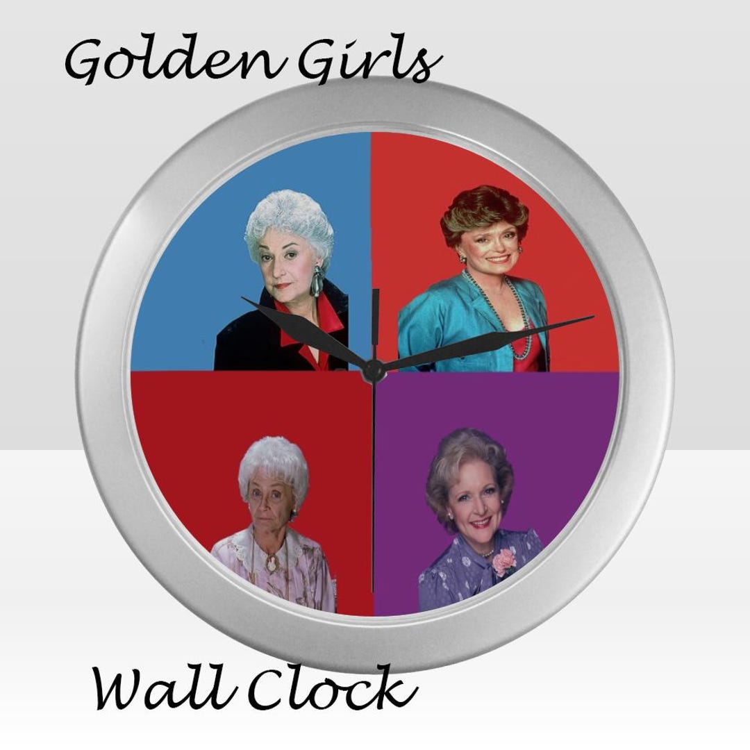 Golden Girls Wall Clock 80's, Retro, Wrist Watch, Sports, Sports Watch ...