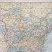 Antique Print C1877 Eastern Division of the United States Map - Etsy