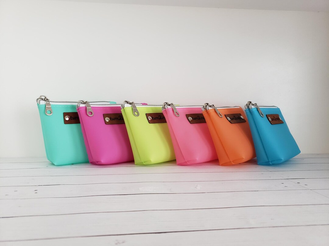 Tropical Color Coin Pouches | Solid Color Jelly Vinyl Pouches | Coin ...