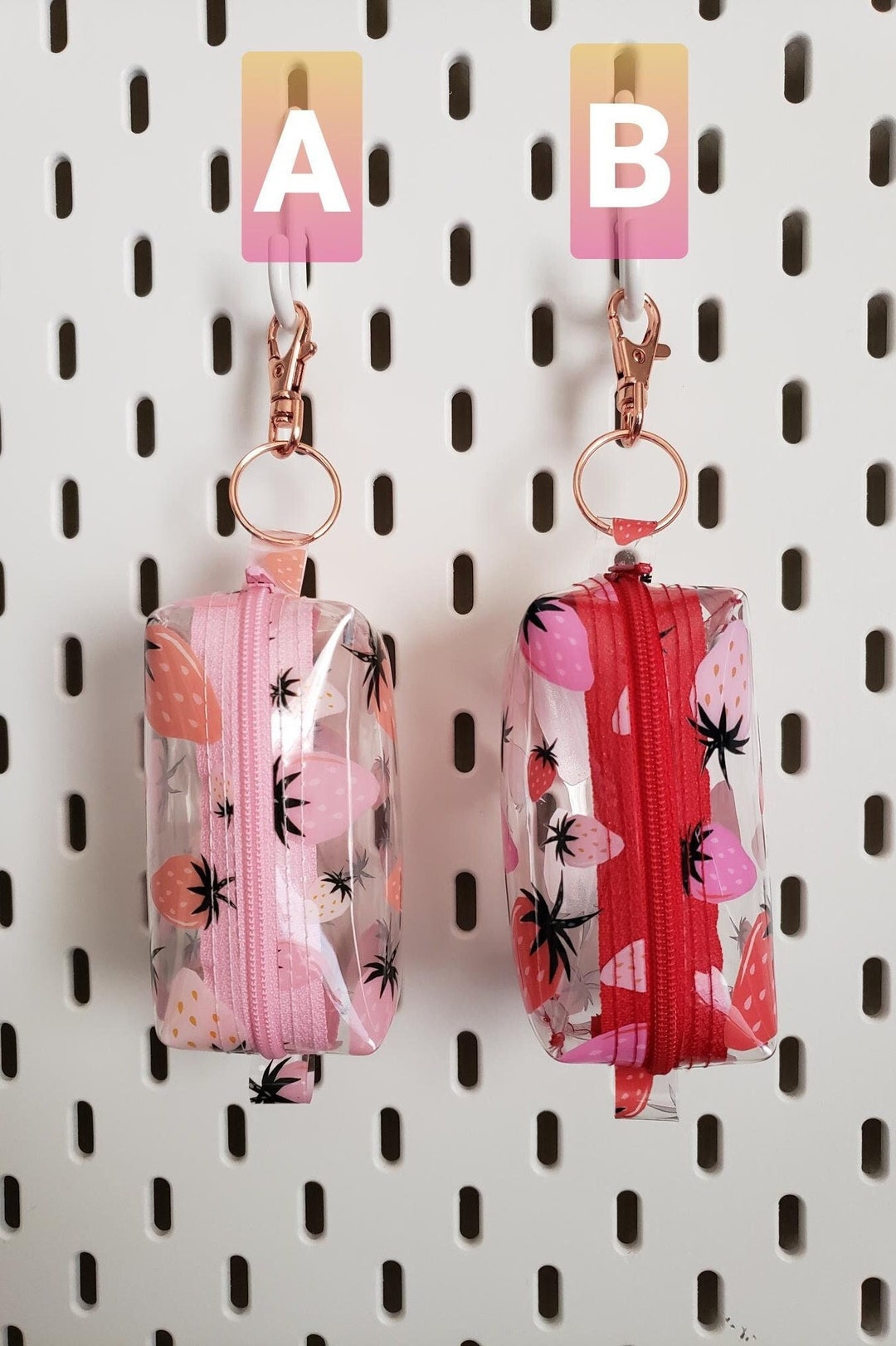 Strawberry Clear Vinyl Mini Boxy Bag Clear Mini Bag Clear - Etsy