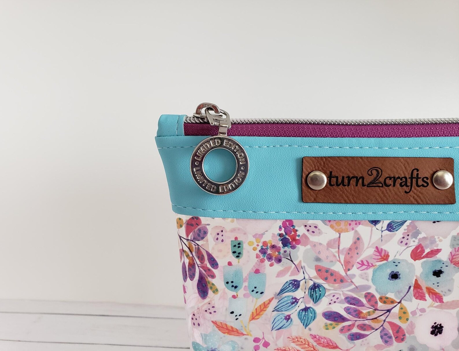 Clear Vinyl Pouch | Multi-colored Floral Pouch | Clear Bag - Etsy