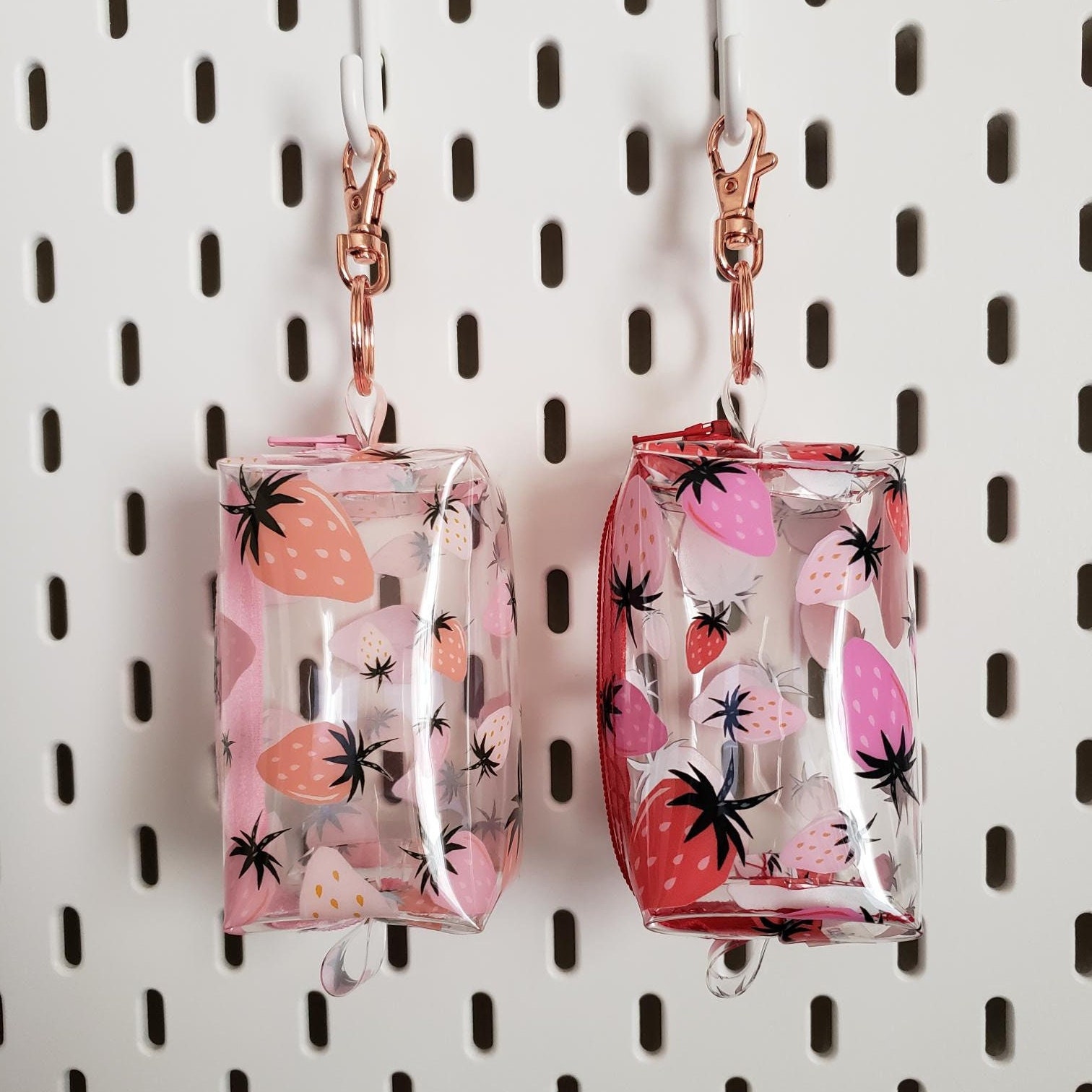 Strawberry Clear Vinyl Mini Boxy Bag Clear Mini Bag Clear - Etsy