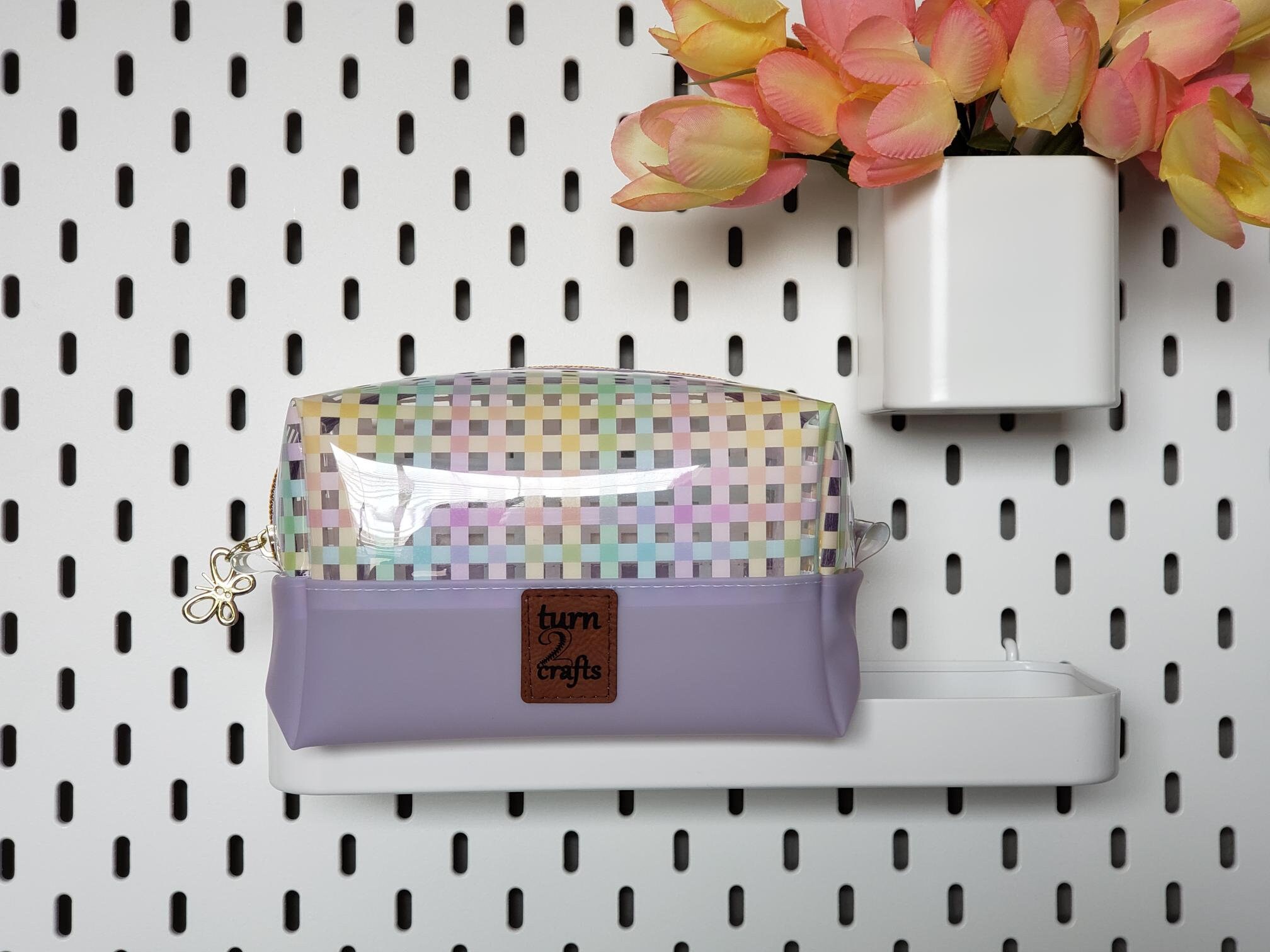 Clear Vinyl Boxy Bag Clear Vinyl Two-toned Boxy Bag Clear Bag - Etsy