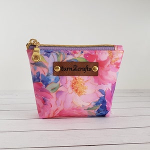 Spring Jelly Vinyl Coin Pouch Printed Jelly Vinyl Floral Pouch Floral Vinyl Coin Purse Etsy