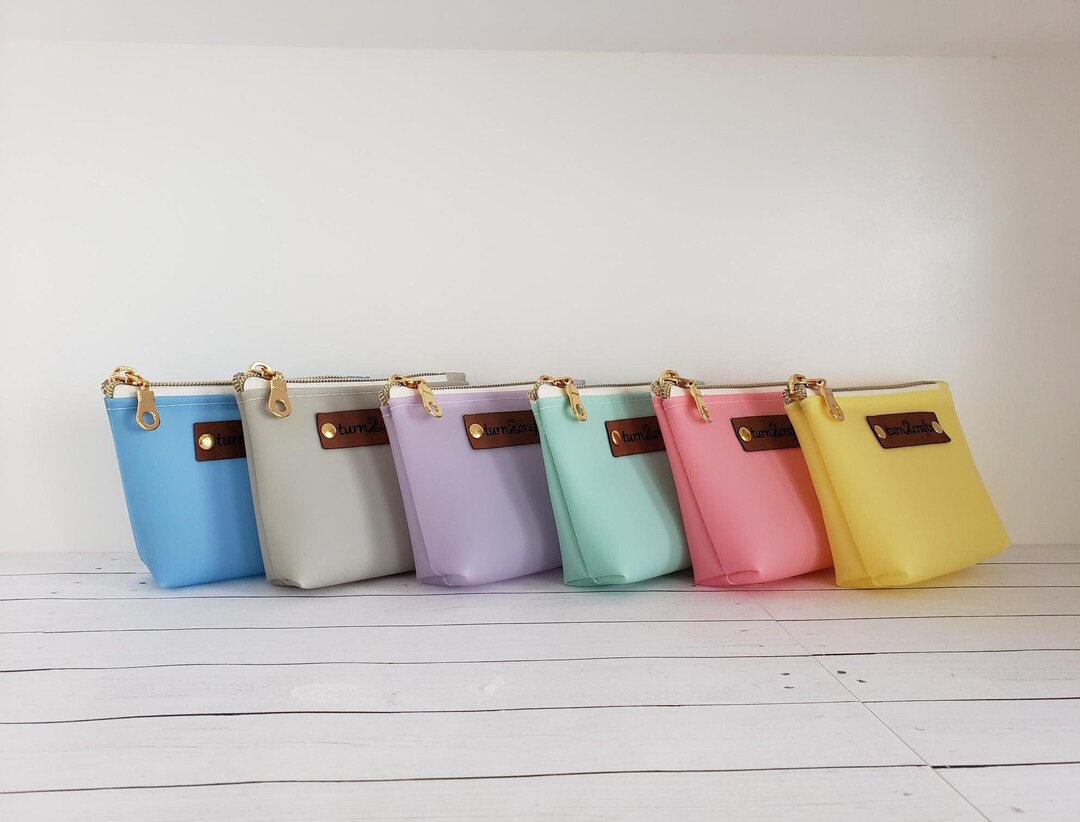 Pastel Color Coin Pouches | Solid Color Jelly Vinyl Pouches | Coin ...