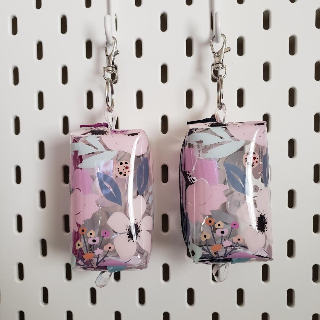 Lilac Bloom Clear Vinyl Mini Boxy Bag | Clear Mini Bag | Clear Boxy ...