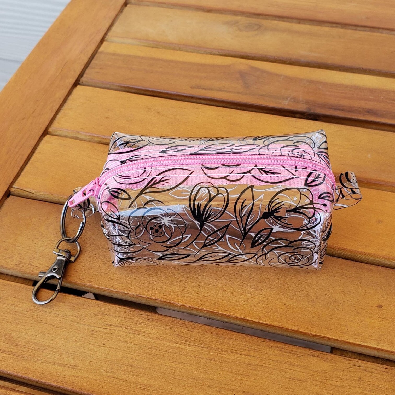 Clear Vinyl Mini Boxy Bag | Clear Mini Bag | Clear Boxy Keychain - Etsy