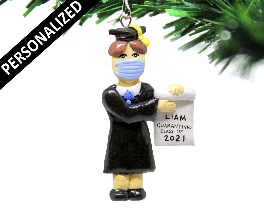 Quarantine Graduation Ornament Christmas Ornament Graduation Gift for ...