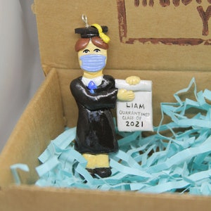 Quarantine Graduation Ornament Christmas Ornament Graduation Gift for ...