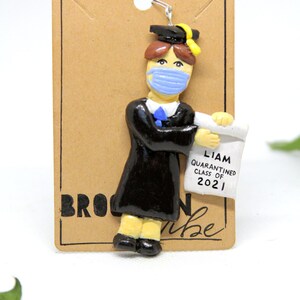 Quarantine Graduation Ornament Christmas Ornament Graduation Gift for ...