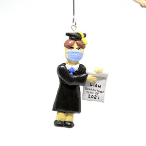 Quarantine Graduation Ornament Christmas Ornament Graduation Gift for ...