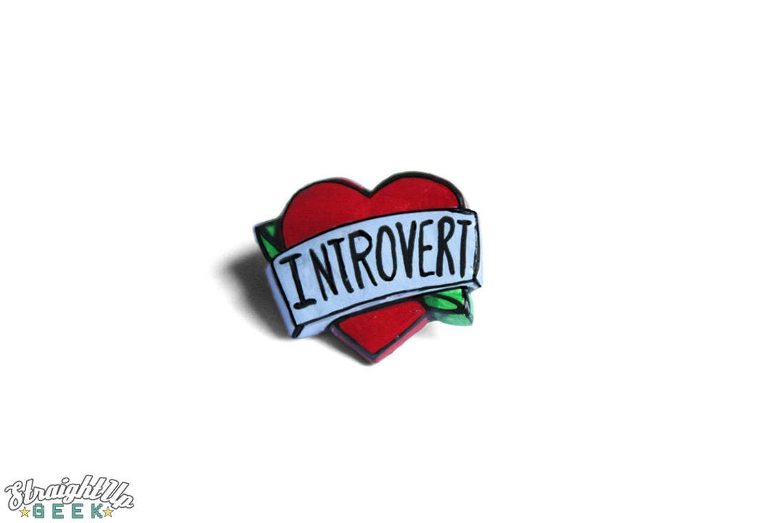 Introvert Enamel Pin Custom Pins Lapel Pin - Etsy