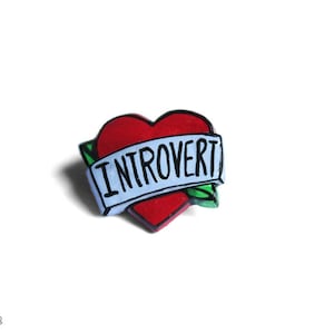Introvert Enamel Pin Custom Pins Lapel Pin - Etsy