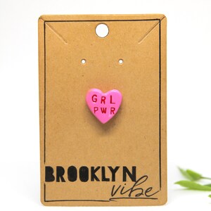 Enamel Pin Feminist Girl Power GRL PWR - Etsy