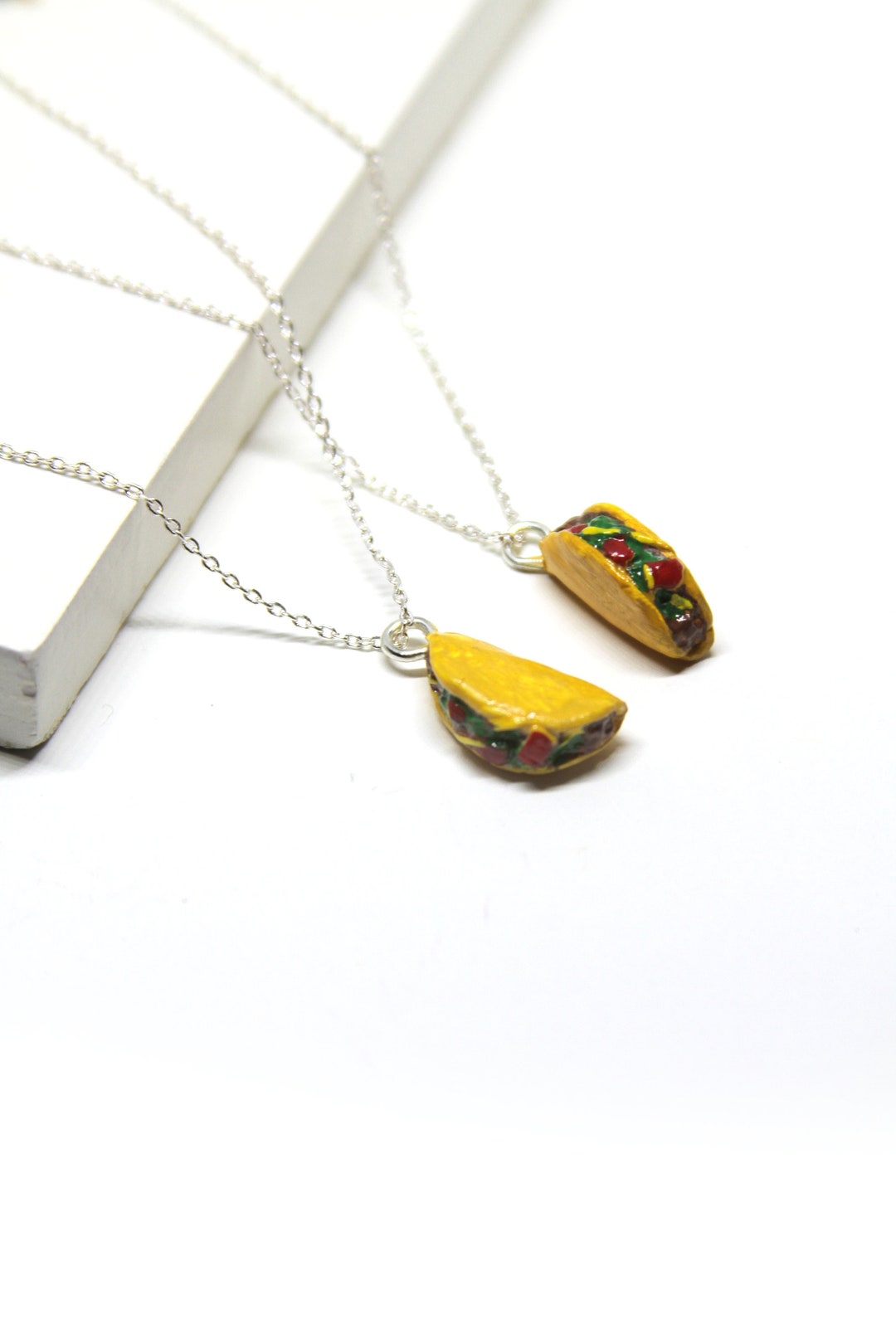 Best Friend Taco Necklace Set | Friendship Jewelry for Taco Lovers ...