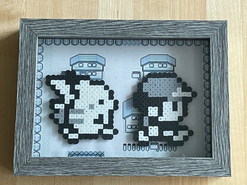 Pokemon Yellow Shadow Box With Perler Beads - Etsy