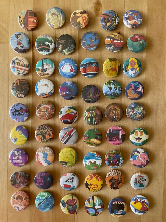 Disneyland Attraction Poster Pins - Etsy