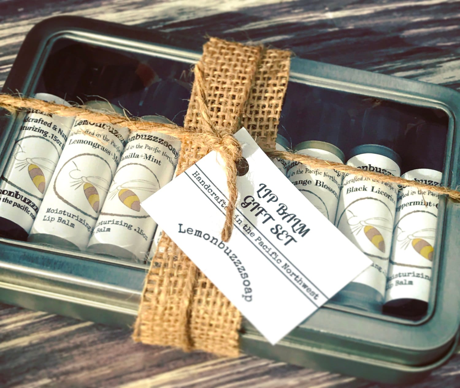 8 Lip BalmsLip Balm Gift SetSustainableSmall | Etsy