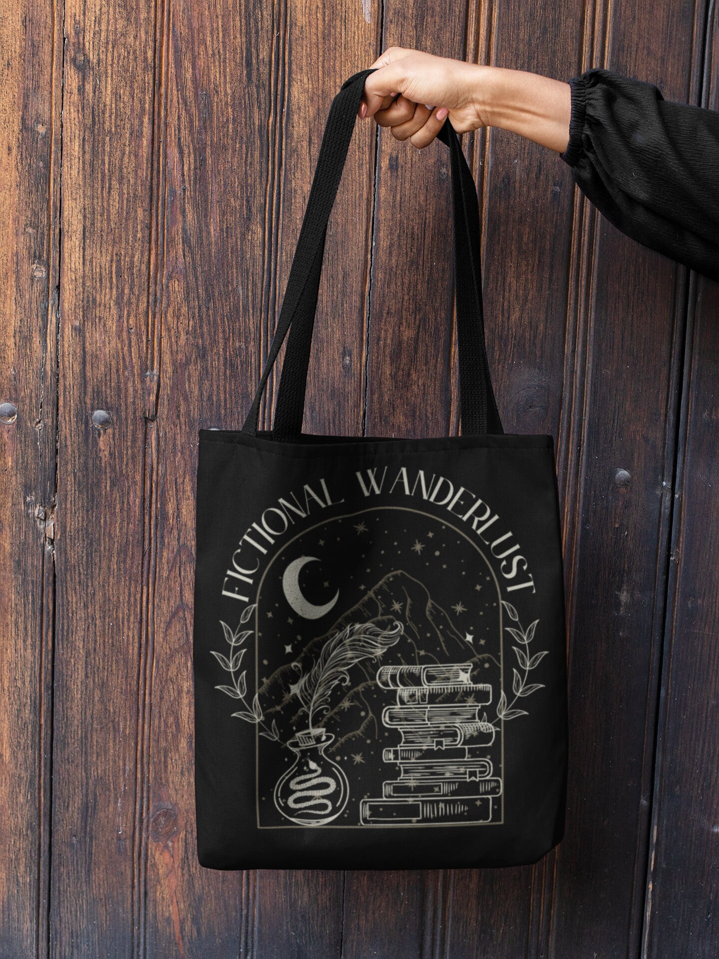 Fictional Wanderlust Tote Bag Bookcore Bag Bookish Tote Poet Tote ...