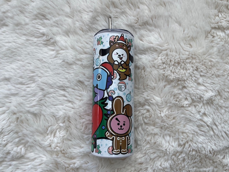 BT21 Christmas Tumbler - Etsy
