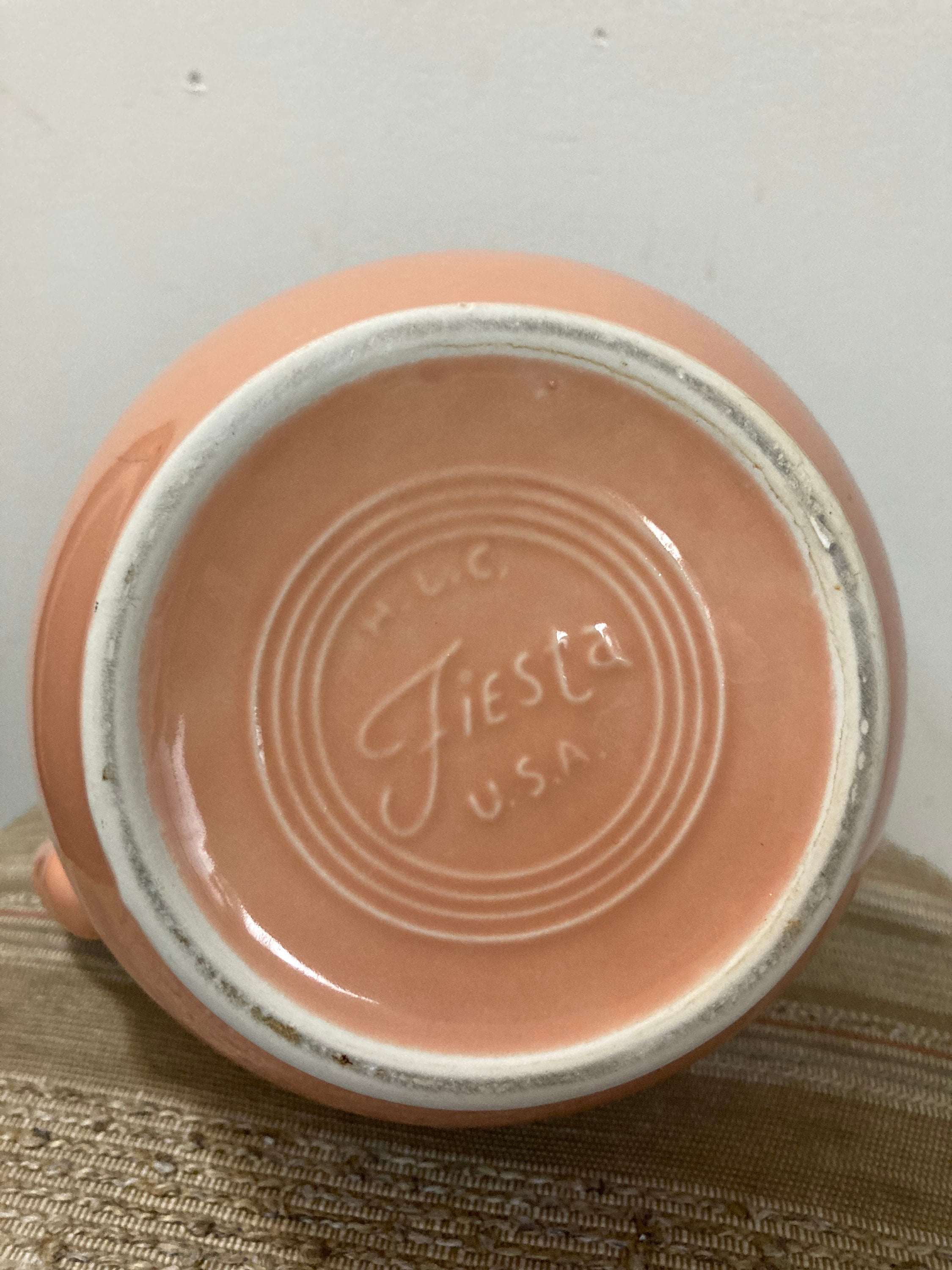 Fiesta Homer Laughlin Open Carafe Jug Pitcher Retired Apricot - Etsy