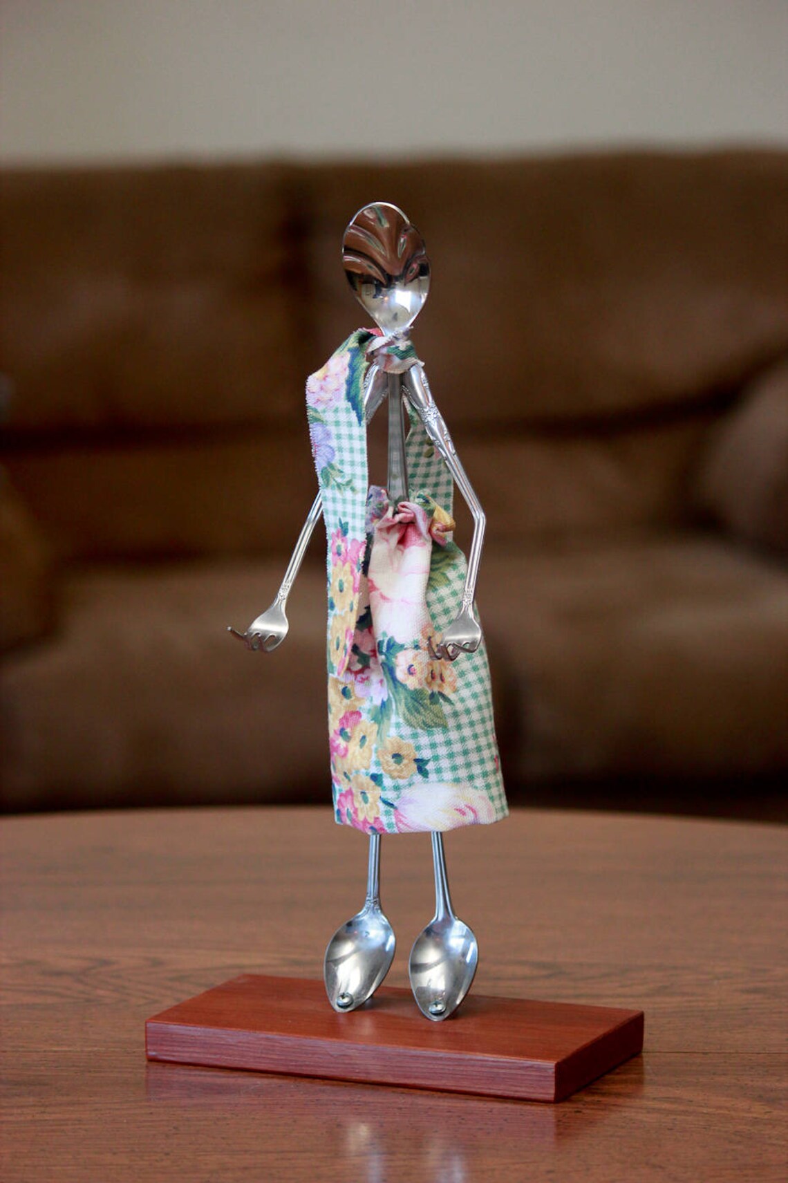 FLATWARE FOLK lady in a Floral Dress Business Card - Etsy