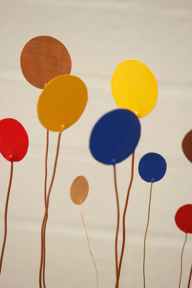 Copper Sculpture "dancing Balloons" Painted & Natural Balloon Art on ...