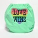 Love Wins Cloth Diaper - Rainbow One Size Diaper - Embroidered Pocket ...