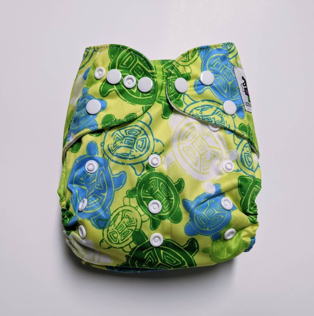 Sea Turtle Cloth Diaper - Pocket Cloth Diaper - Cloth Diaper Inserts ...