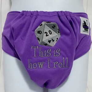 RPG Cloth Diaper - This is How I Roll - Dice Table Top Game Pocket ...