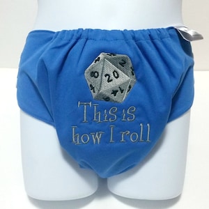 RPG Cloth Diaper - This is How I Roll - Dice Table Top Game Pocket ...