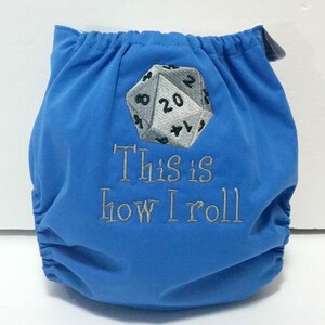 RPG Cloth Diaper - This is How I Roll - Dice Table Top Game Pocket ...