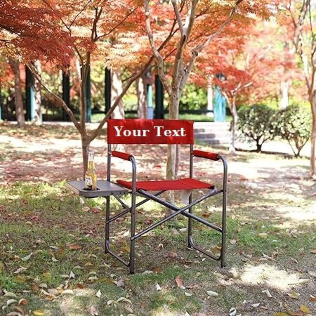 Custom Directors Chair Personalized Folding Chair Camp Chair With Side ...