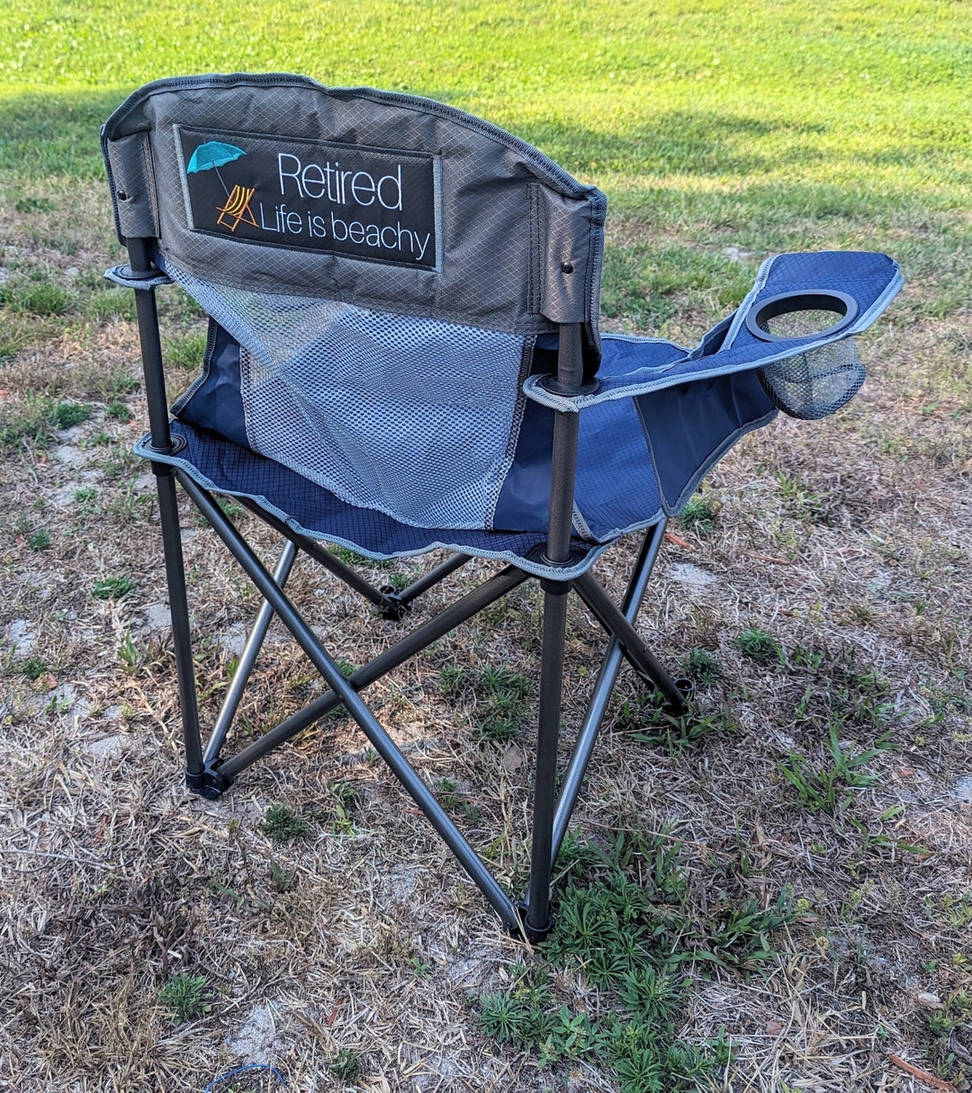 Retirement Chair Gift - Custom Oversize Outdoor Camp Furniture, Adult ...