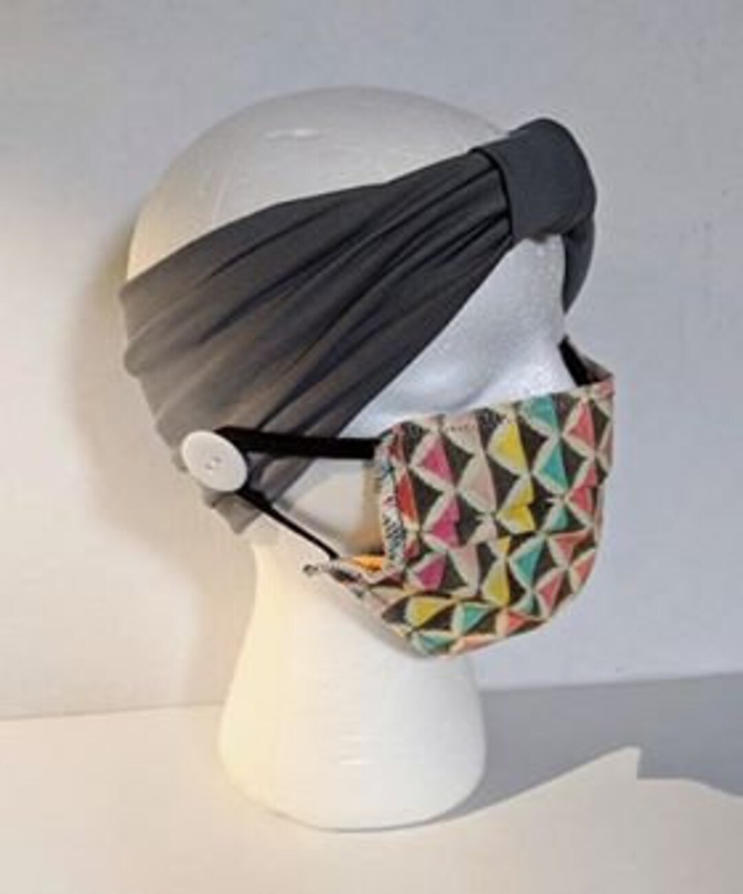 Headband With Buttons, Headband Button, Mask Holder, Mask Headband ...