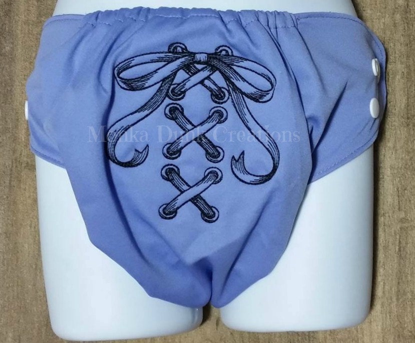 Steam Punk Cloth Diaper Victorian Gothic Baby Lace Up | Etsy