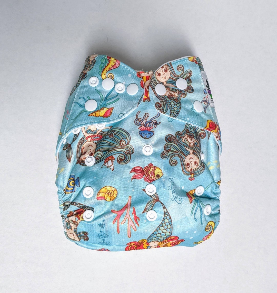 Mermaid Cloth Diaper - Pocket Cloth Diaper - Cloth Diaper Inserts ...