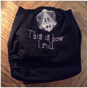RPG Cloth Diaper - This is How I Roll - Dice Table Top Game Pocket ...