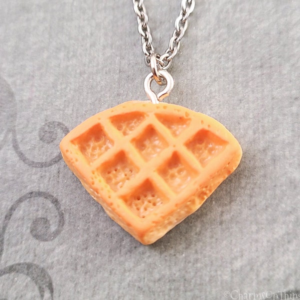 Waffle Necklace - Etsy