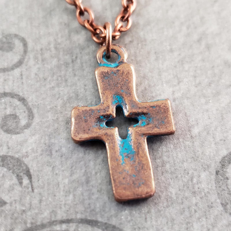 Boho Copper Cross - Etsy