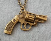 Revolver Necklace SMALL Gun Necklace Gun Rights Gift Second - Etsy