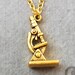 Microscope Necklace SMALL Microscope Charm Necklace Science Jewelry ...