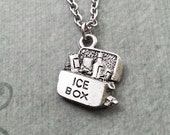 Cooler Necklace Picnic Necklace Icebox Necklace Ice Box Charm - Etsy