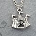 Circus Tent Necklace SMALL Circus Jewelry Circus Tent Charm Necklace ...