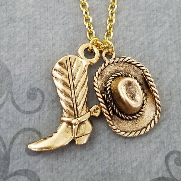 Cowboy Necklace - Etsy