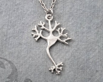 Neuron Necklace Nerve Cell Necklace Brain Cell Necklace Chemistry ...