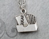 Sugar Necklace SMALL Sugar Packet Necklace Coffee Jewelry | Etsy